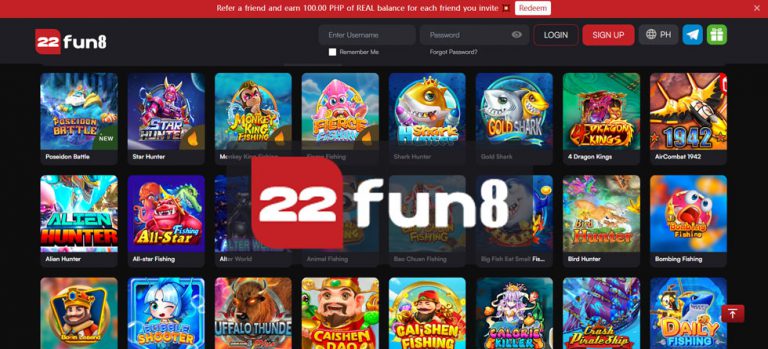 22fun Casino | Get 100% Up to ₱999 Bonus Trusted & Legit Gaming