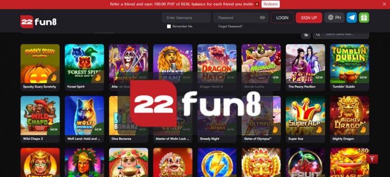 22fun Casino | Get 100% Up to ₱999 Bonus Trusted & Legit Gaming